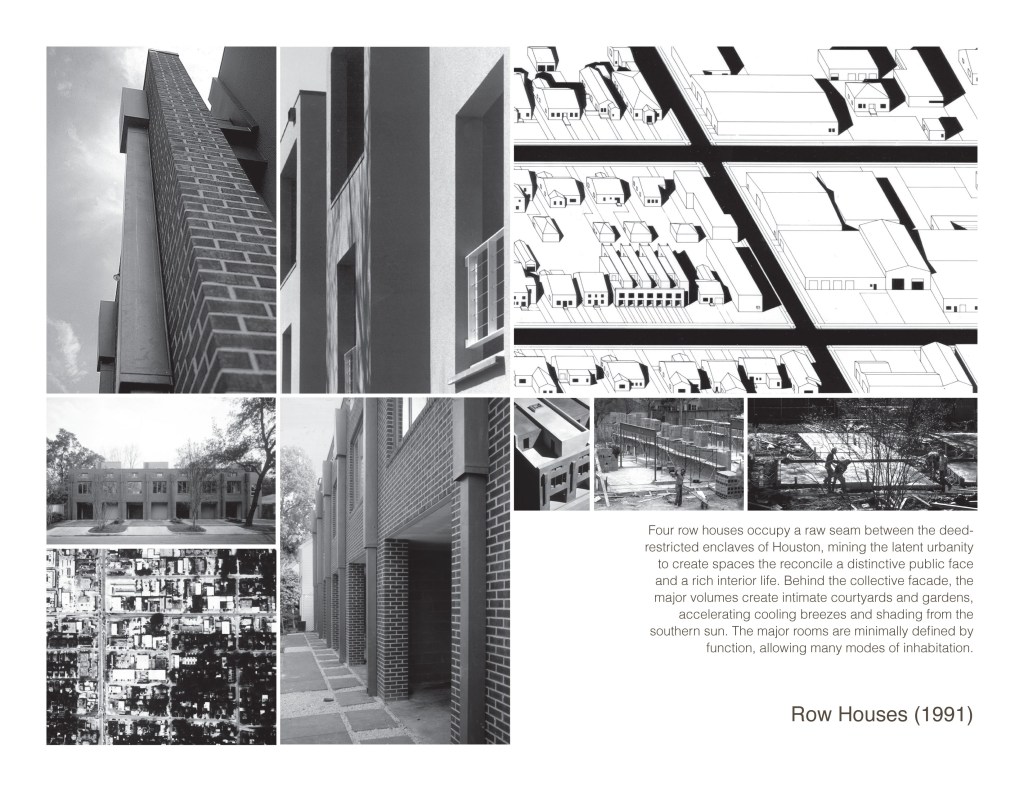 Row Houses, Houston | William Sherman Architect